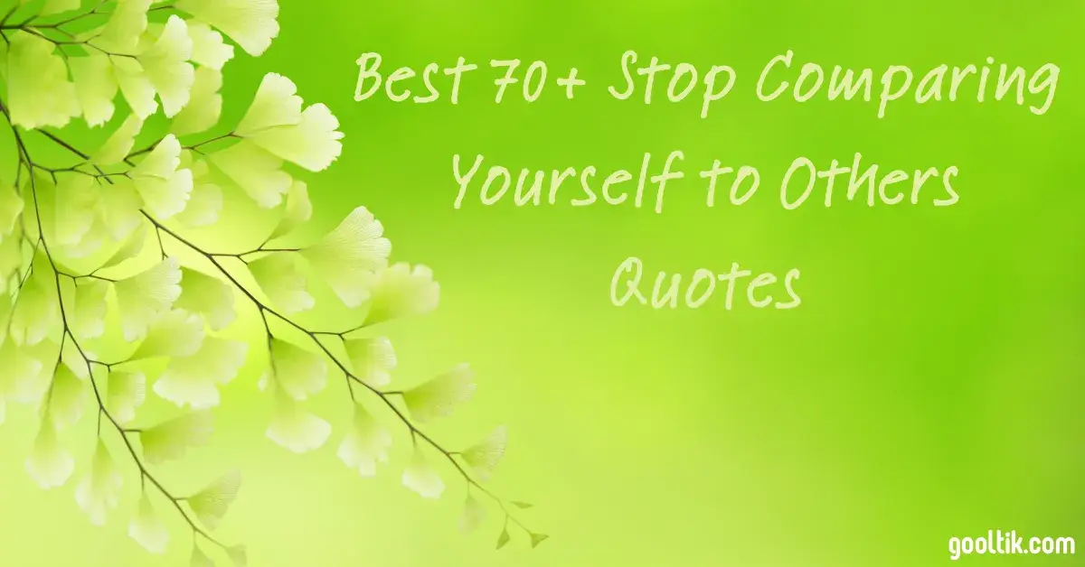 Best 70+ Stop Comparing Yourself to Others Quotes